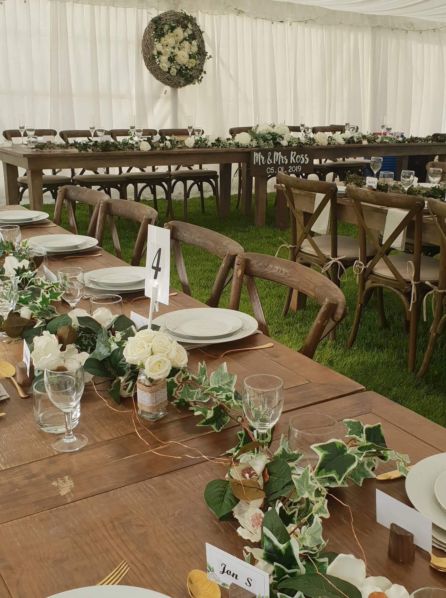 Wedding Bridal Table Hire | Marquee and party hire Christchurch