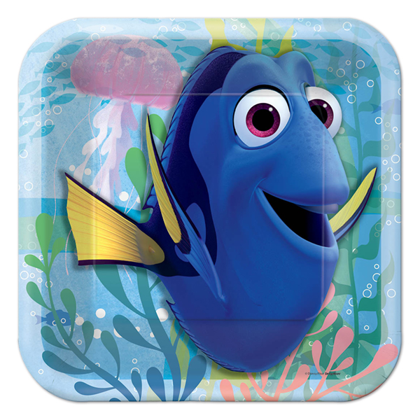 Finding Dory Plates 18cm 8pk