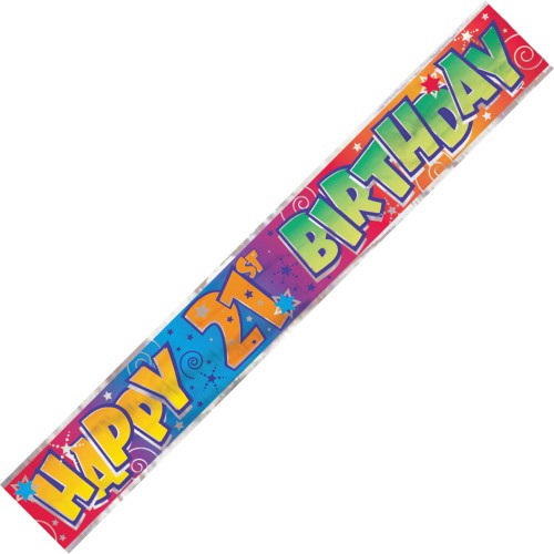 Banners 21st Birthday Banners | Partyshop.co.nz