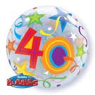 40th Birthday Bubble Balloons | Partyshop.co.nz