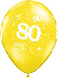 Balloons - 80th Birthday Balloon