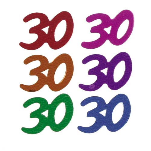 Confetti Scatters - 30th Mix Numbers | Partyshop.co.nz