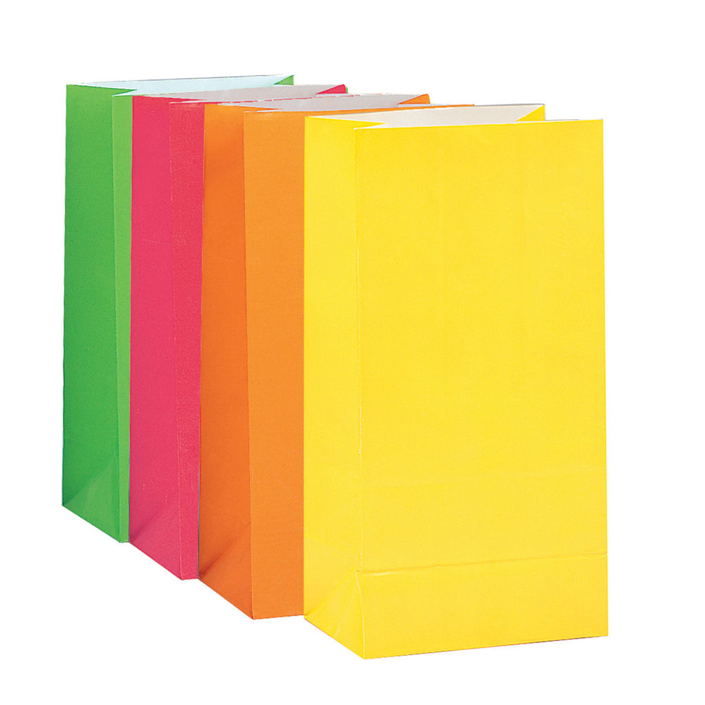 Paper Loot Bags Neon | Partyshop.co.nz
