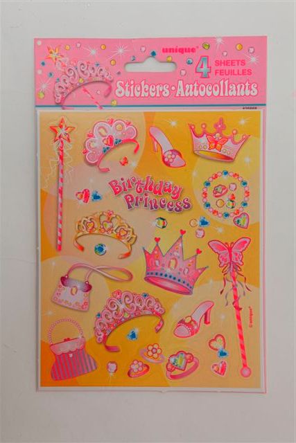 Princess Stickers | Partyshop.co.nz