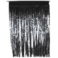 Slit Foil Curtain Black | Partyshop.co.nz