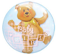 Baby Girl Bubble Balloons | Party Supplies Online | Partyshop.co.nz