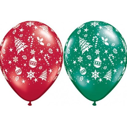 Christmas Balloon - Red & Green Decorations | Party Hire | Weddings ...