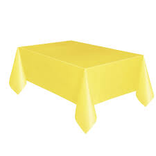 Table Cover Rectangle - Soft Yellow | Partyshop.co.nz