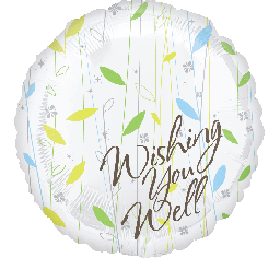 Foil Balloon 18" Wishing You Well | Party Supplies Online | Partyshop.co.nz